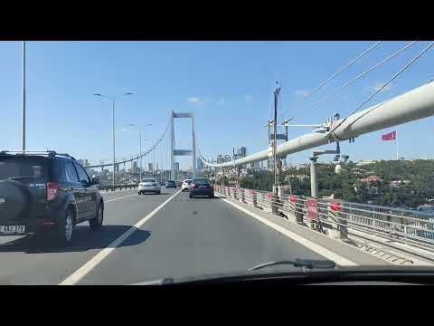 İstanbul Boğazı Köprüden Nasıl Görünür  - İstanbul 15 Temmuz Şehitler Köprüsünden Boğaz Manzarası