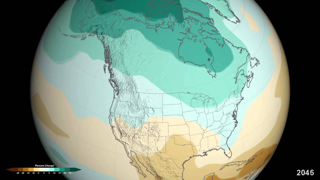 NASA | Projected U.S. Precipitation Changes by 2100 - YouTube