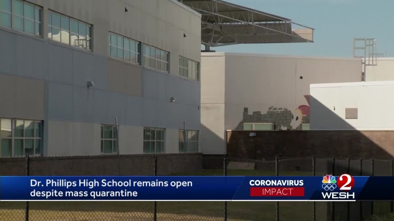 More than 100 in quarantine at Dr. Phillips High School - YouTube