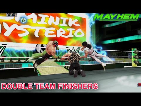 ALL DOUBLE TEAM FINISHERS MOVES || WWE MAYHEM 