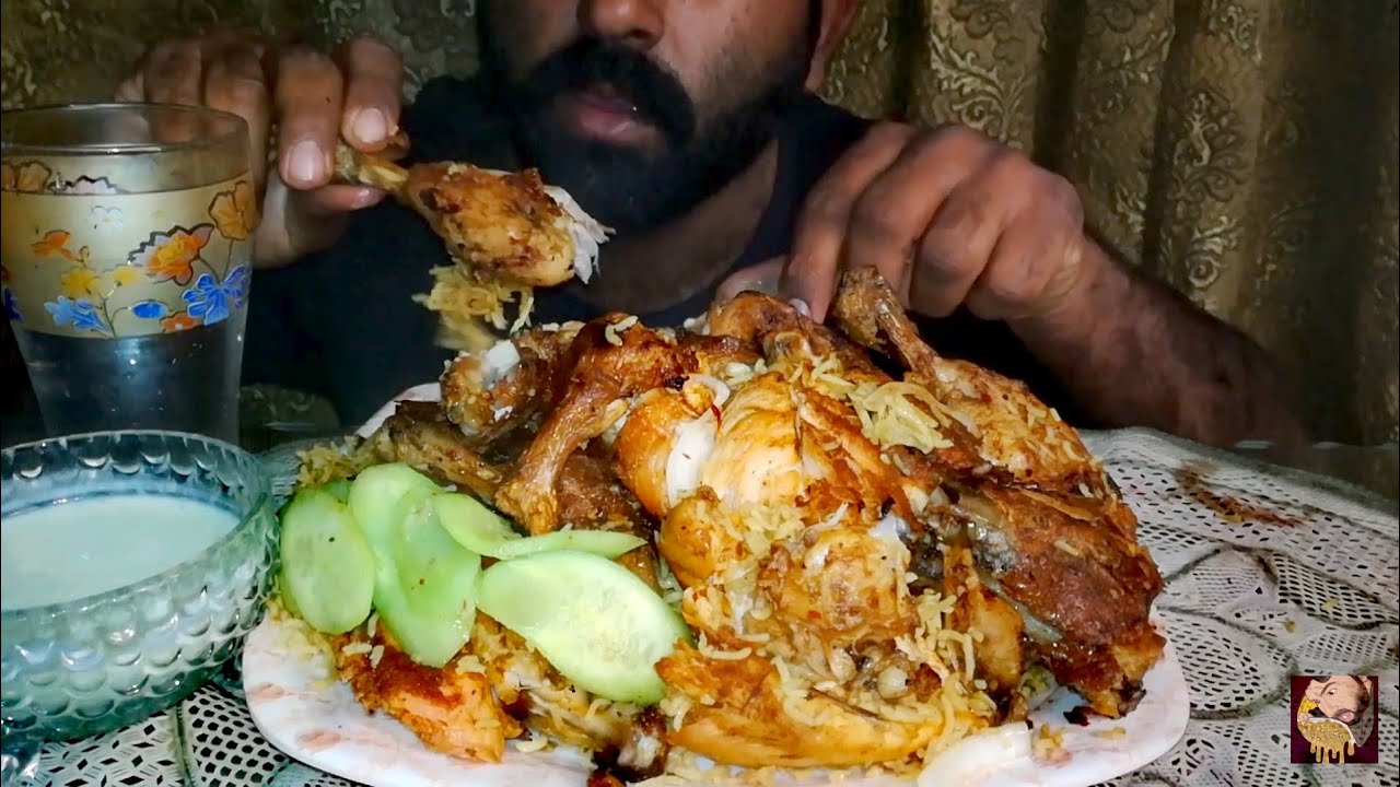 ASMR EATING;FULL CHICKEN SAJJI*MASALA RICE|PAKISTAN MUKBANG - YouTube
