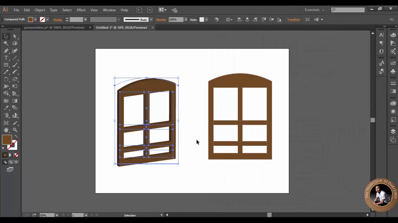 How to create 3d effect in Adobe Illustrator cc 2015 - YouTube