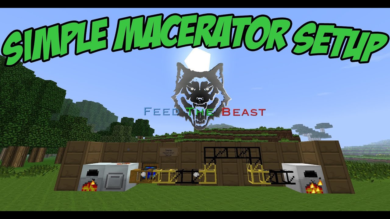 How To FTB - Simple Macerator Setup - YouTube