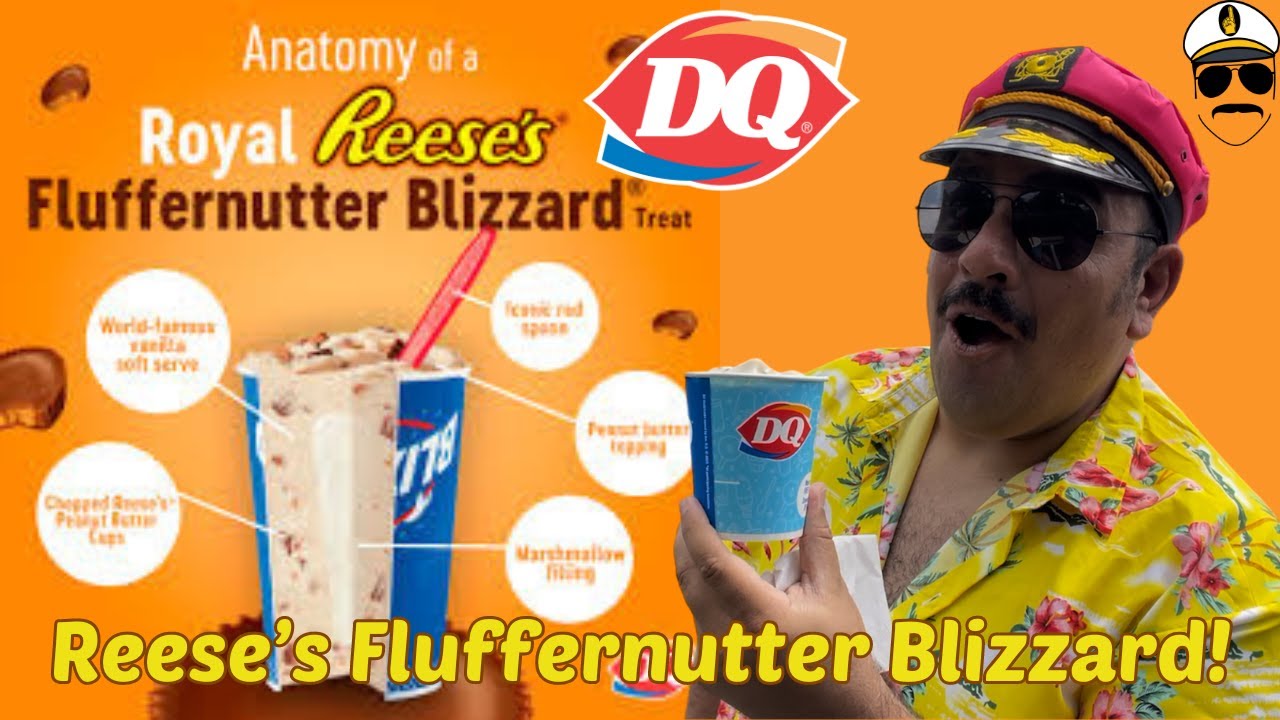 Dairy Queen Reese's Fluffernutter DQ Blizzard Review! - YouTube