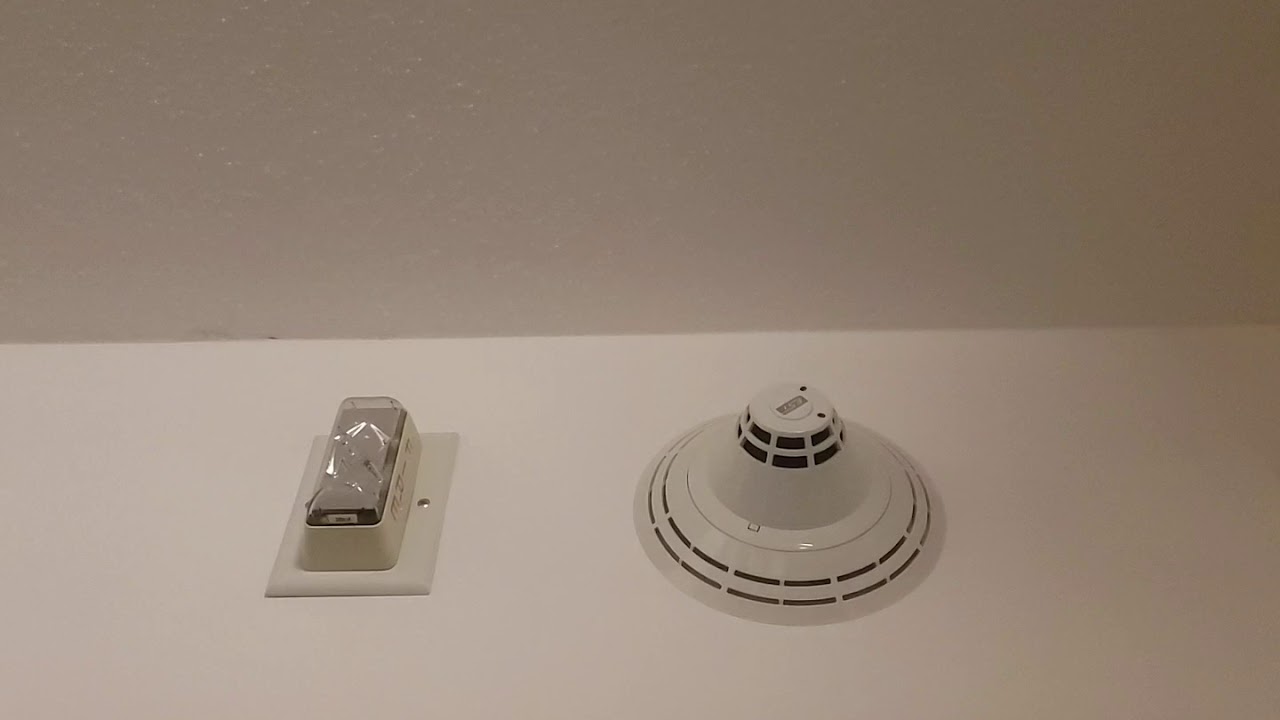 EST Fire Alarm and EST Smoke Detector at High Rise - YouTube