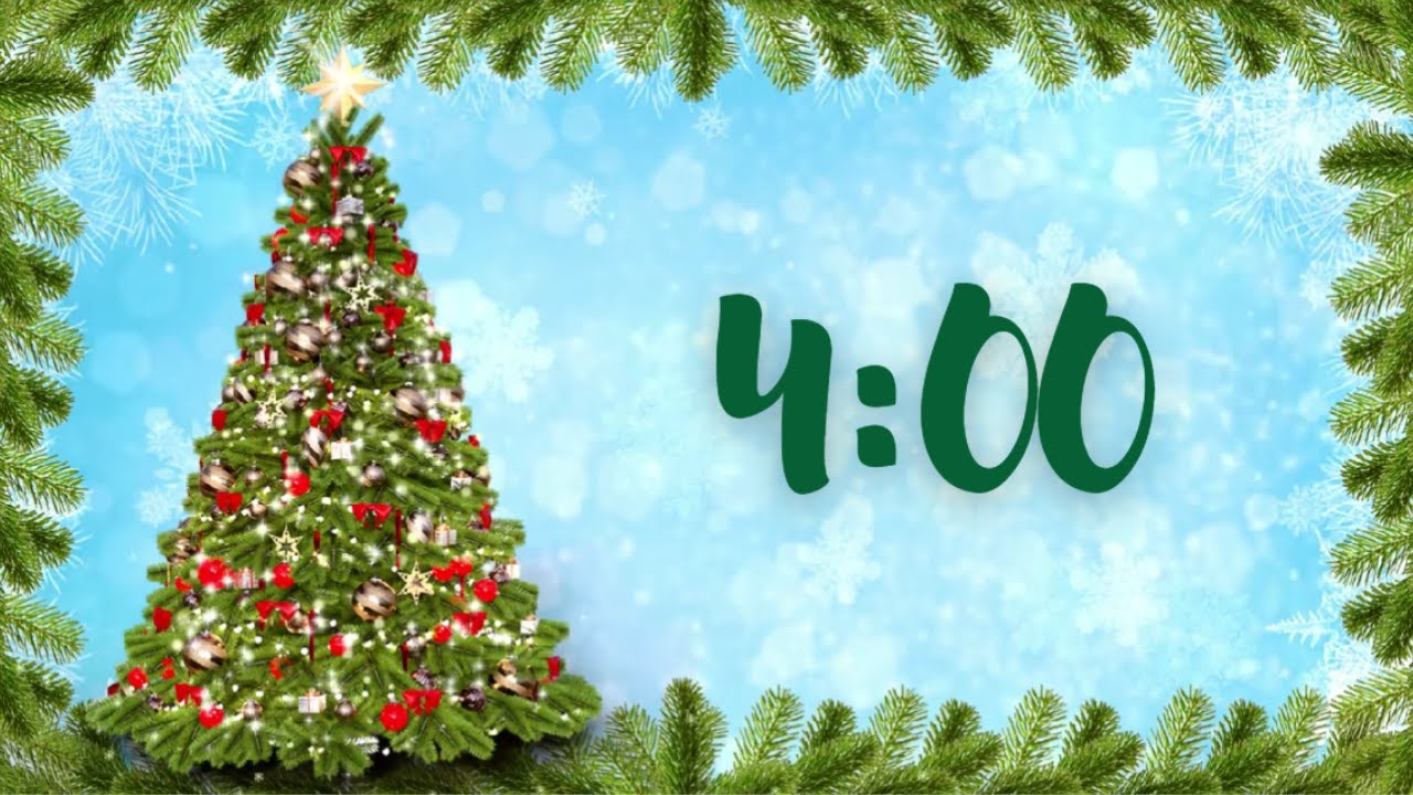 Unlock the Magic: Christmas Tree Countdown 4 Minute Timer with Jingle ...