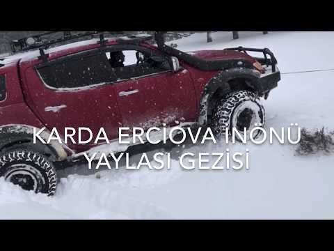 KARDA YOL AÇARAK ERCİOVA İNÖNÜ YAYLASI GEZİSİ (İnönü’de battık aracı vinçledik)