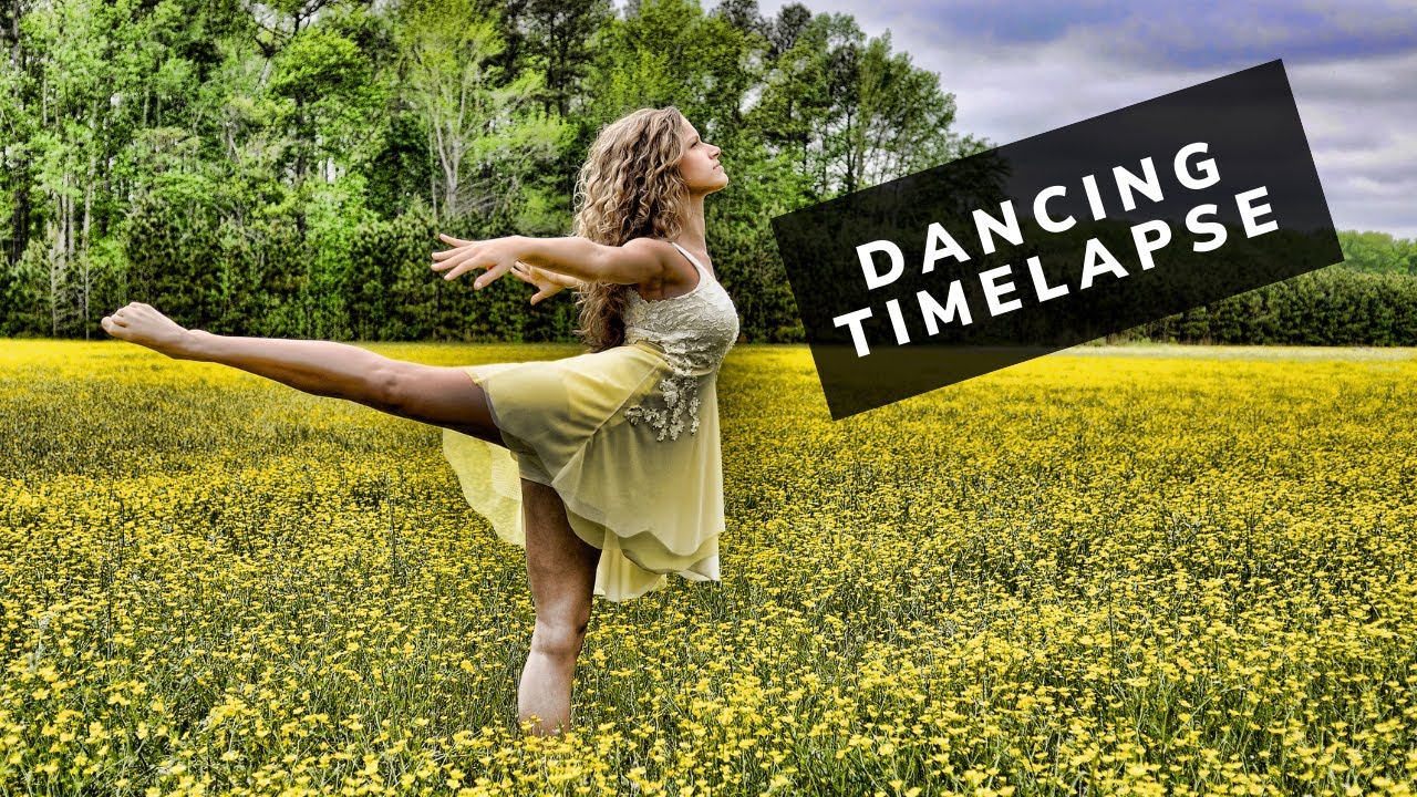 Girl dancing in flower field | TIMELAPSE - YouTube