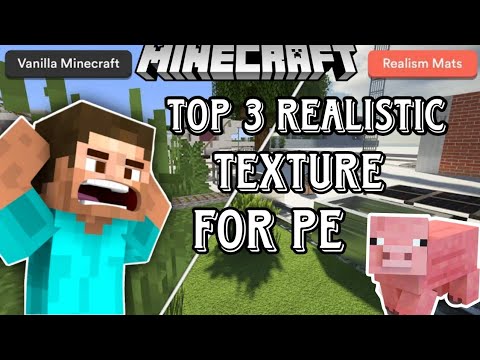 MINECRAFT TOP 3 BEST TEXTURE PACK FOR PE {MINECRAFT TEXTURE} - YouTube