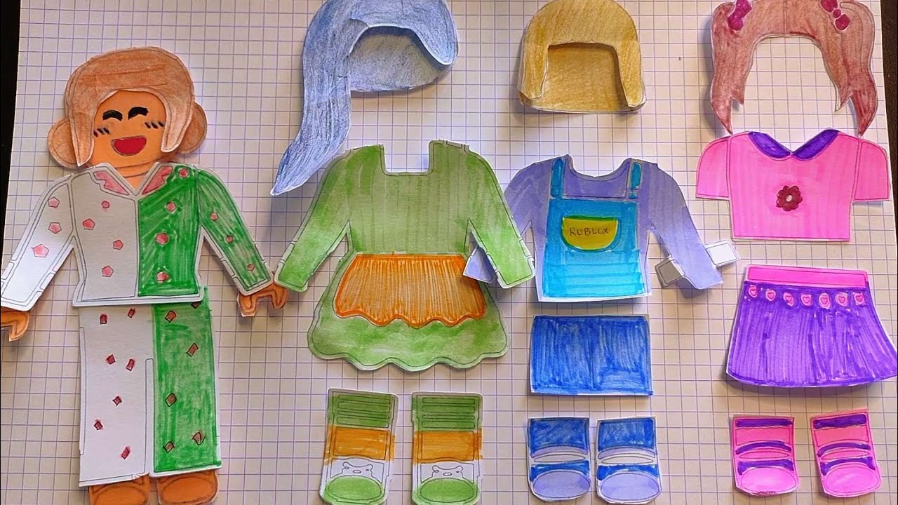 [💸Paperdiy💸] Roblox Paper outfit 👗 | 로블록스 차림새 💗 ASMR tutorial 🫧 - YouTube