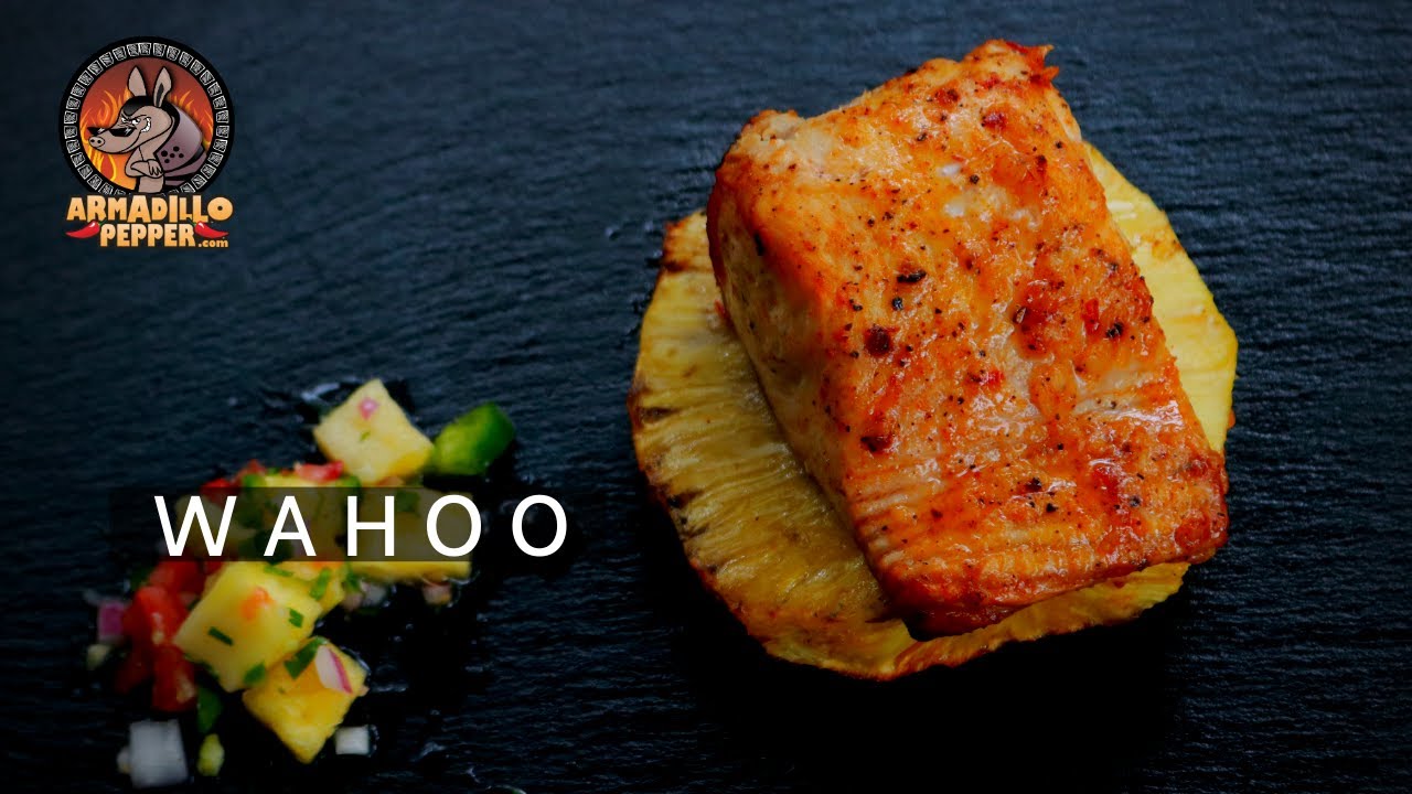 Fish in the Big Easy Oil-Less Fryer | Wahoo with Pineapple Salsa - YouTube