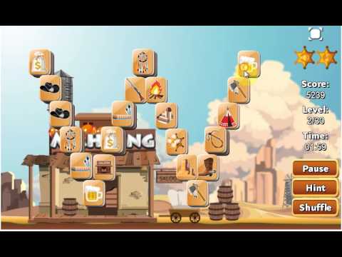 Game Wild West Mahjong - YouTube