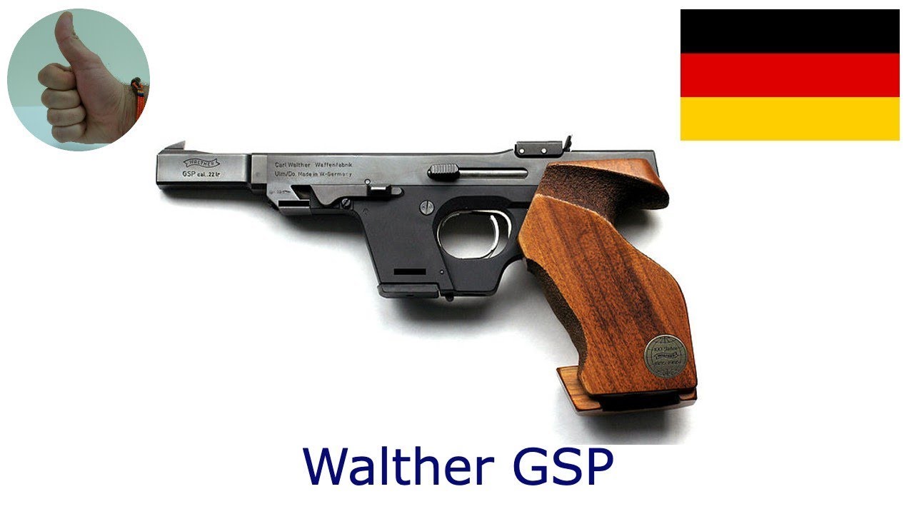 Walther GSP (Gebrauchs Sportpistole), .22 Long Rifle (5,6x15 mmR) - YouTube