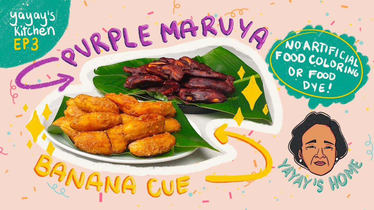 YAYAY'S KITCHEN EP. 3: Black Glutinous Rice Flour Maruya | PURPLE ...