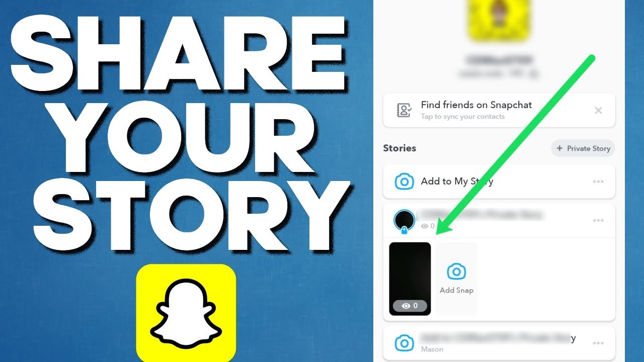 How To Share Stories with Your Friends on Snapchat 2022 - YouTube