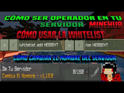 Cómo Ser Operador, Usar Whitelist y Cambia El Nombre De Tu Servidor En ...