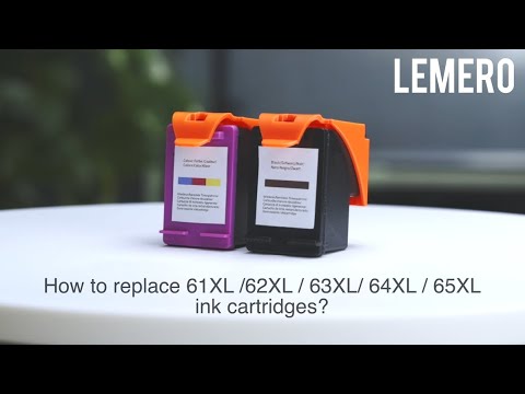 How To Replace 61XL/62XL/63XL/64XL/65XL/67XL Ink Cartridges | Step-by ...