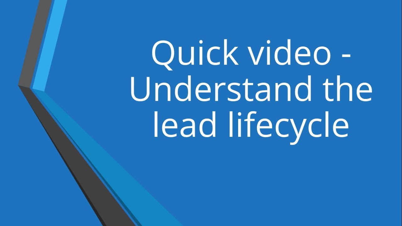 Understand the lead lifecycle | Marketo - YouTube