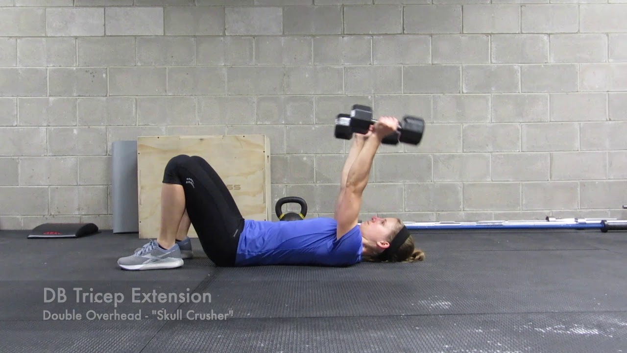 Tricep Extensions - Dumbbell - YouTube