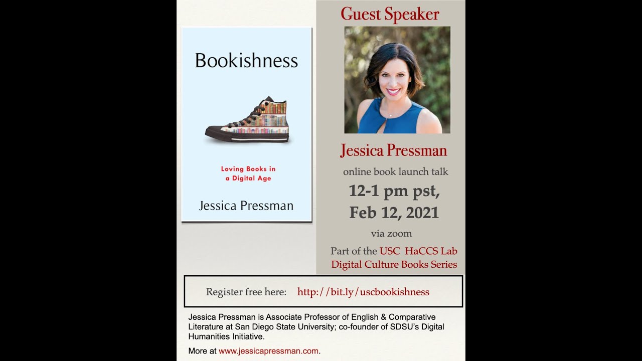 Jessica Pressman Bookishness Book Chat - YouTube