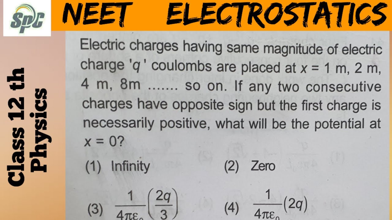 Electric charges having same magnitude of electric charges q coulomb ...