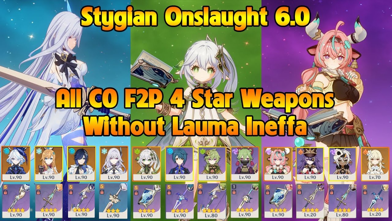 New Stygian Onslaught 6.0 Fearless Without Lauma, Ineffa All C0 F2P And ...