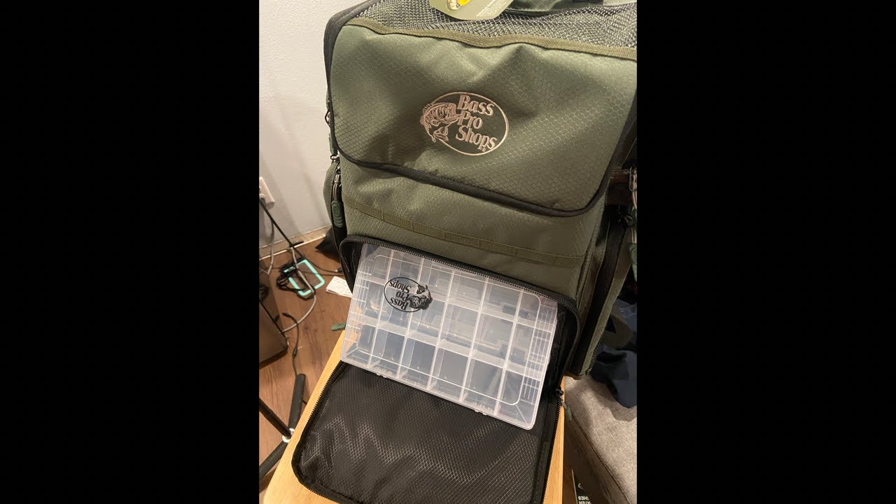 New bass pro shop 🎣🎣fishing backpack - YouTube