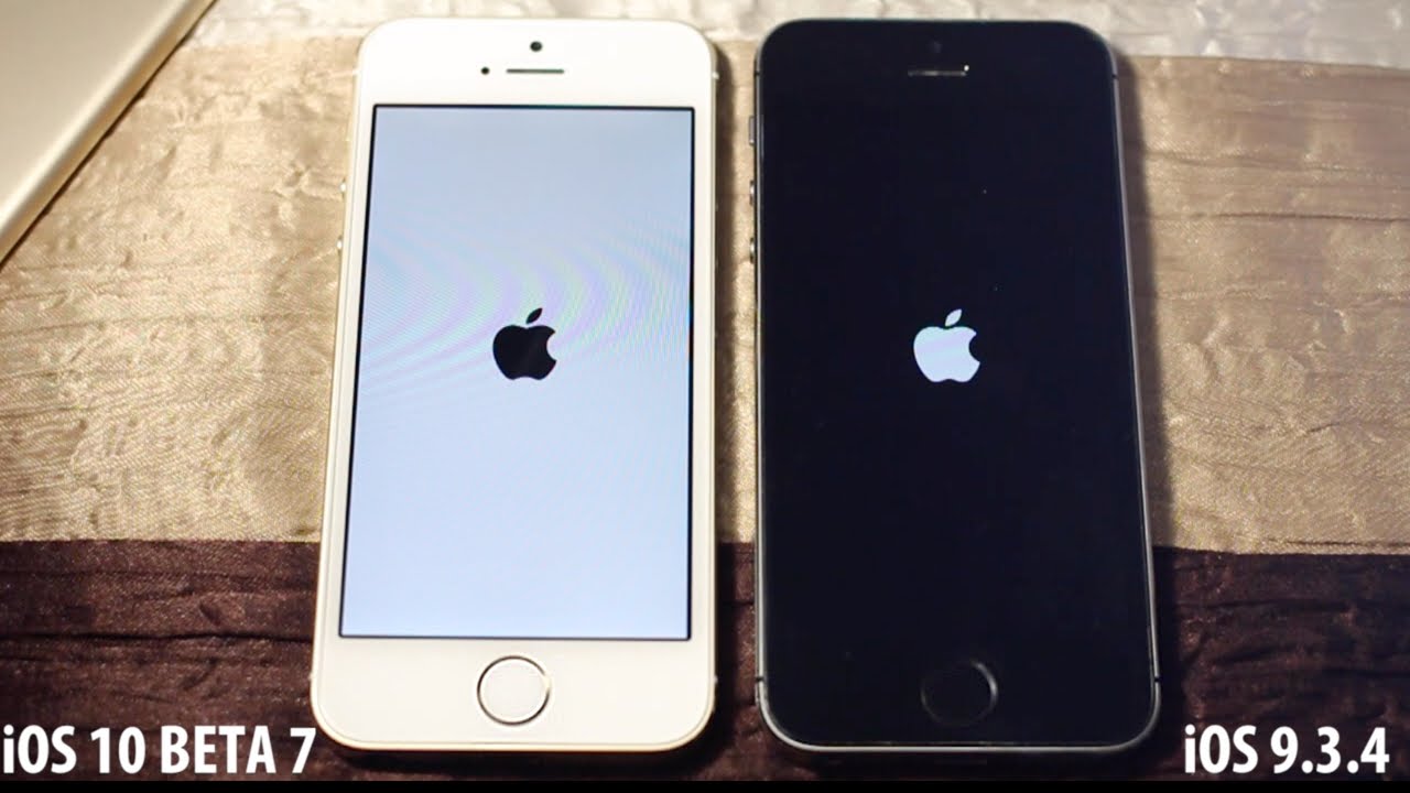 iPhone 5S - iOS 10 BETA 7 vs. iOS 9.3.4 Speed Test + Which is Faster? # ...