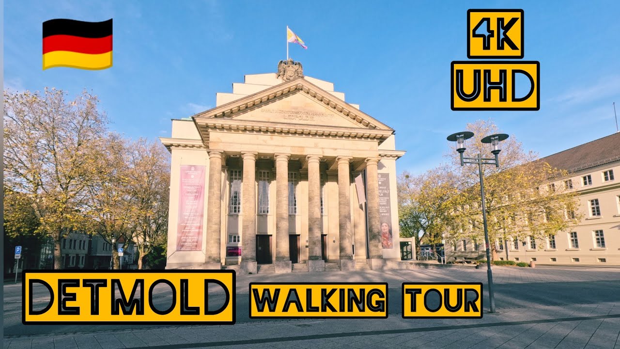 Detmold Walking Tour, Germany 4K UHD 60 fps - YouTube