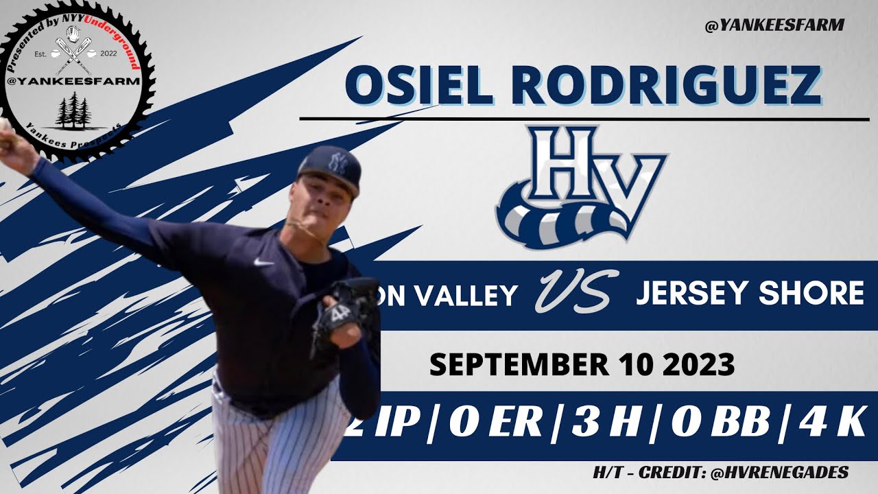 Osiel Rodríguez Vs. Jersey Shore BlueClaws 9/10/23 - YouTube