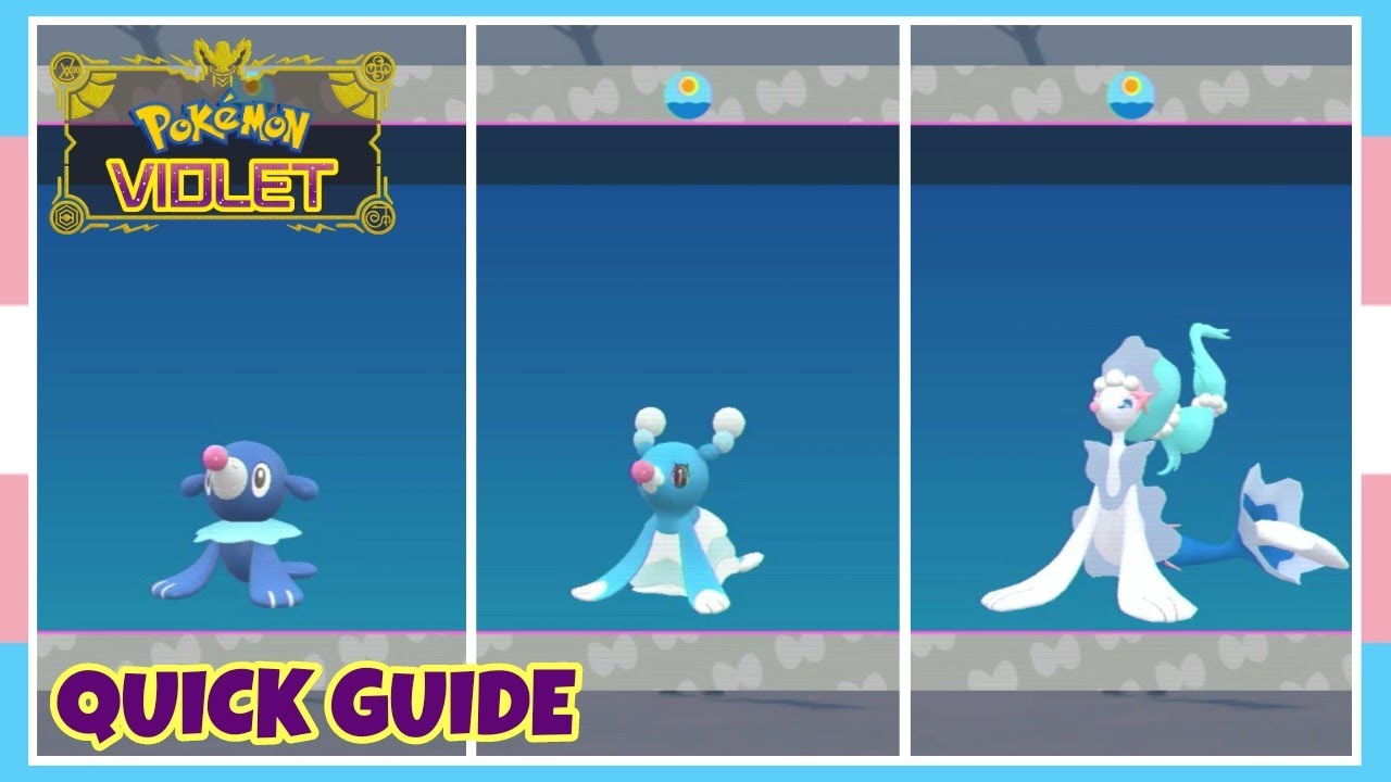 How To Evolve Popplio Into Brionne Into Primarina In Pokemon Scarlet ...