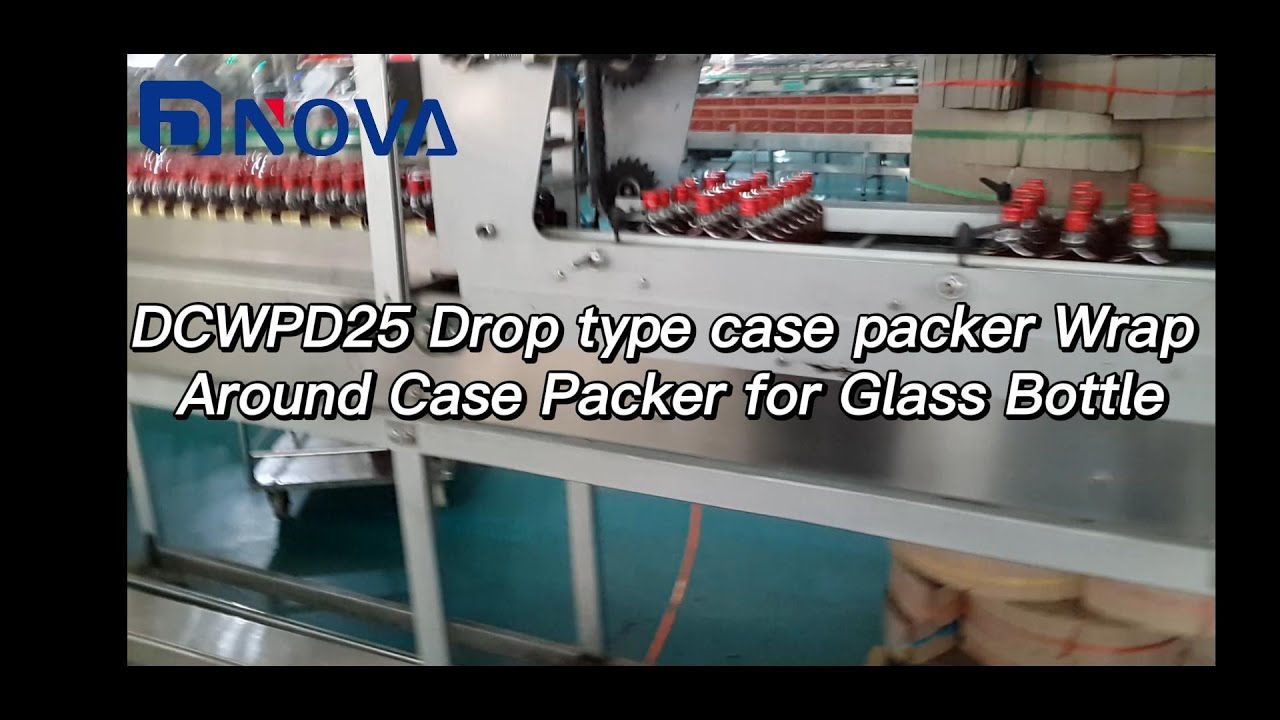 DCWPD25 Drop type case packer Wrap Around Case Packer for Glass Bottle ...