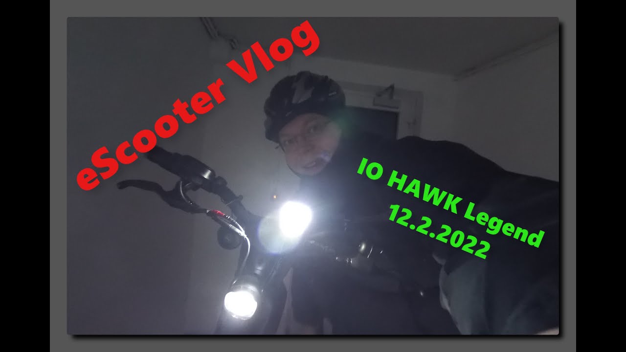 IO HAWK Legend eScooter Vlog vom 12 2 - YouTube