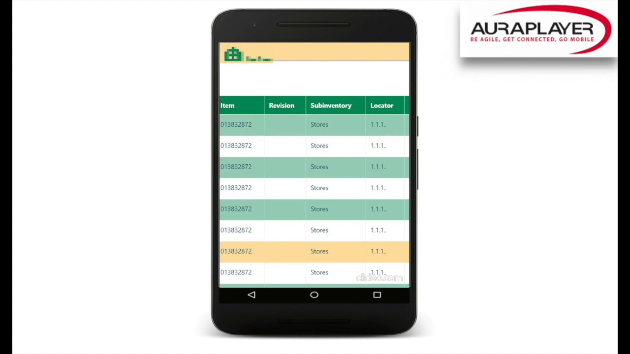 Oracle EBS Cycle Count on a Mobile Application Live Demo - AuraPlayer - YouTube