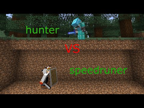 Minecraft speedruner VS 1 hunter REMATCH - YouTube
