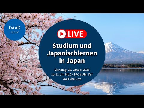 YouTube-Live: Studium und Japanischlernen in Japan - YouTube