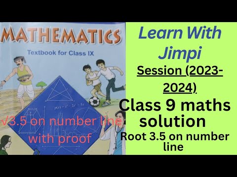 represent root 3.5 geometrically// sankhya rekha par root 3.5 ko ...