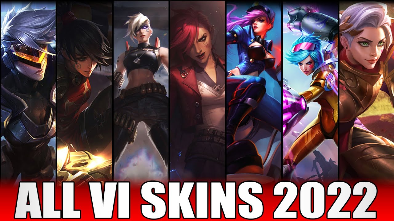 ALL VI SKINS 2022 | Including Arcane Vi - YouTube
