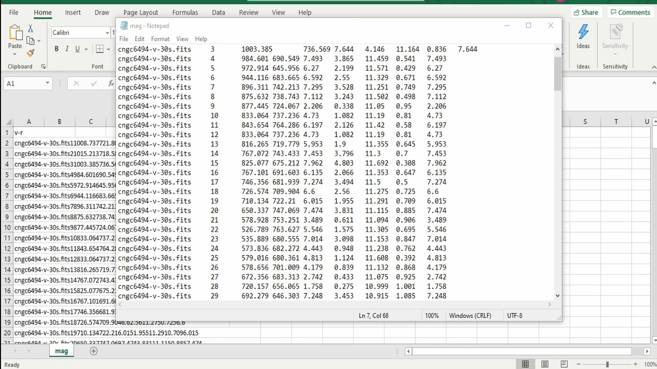 Memindahkan data file txt di Notepad agar menjadi beberapa kolom data ...