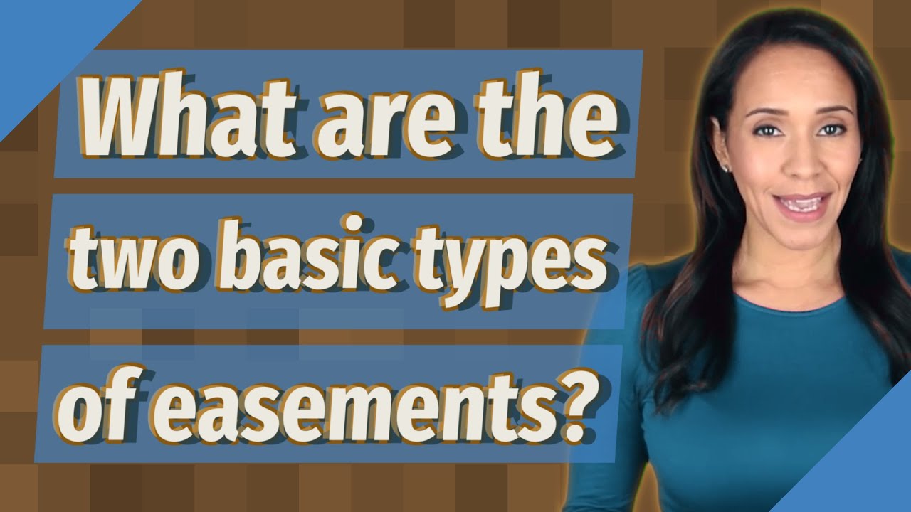 What are the two basic types of easements? - YouTube