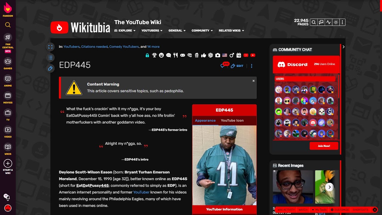 Wikitubia Weirdo Says Exposing Kids to Danger isn't a Problem. - YouTube