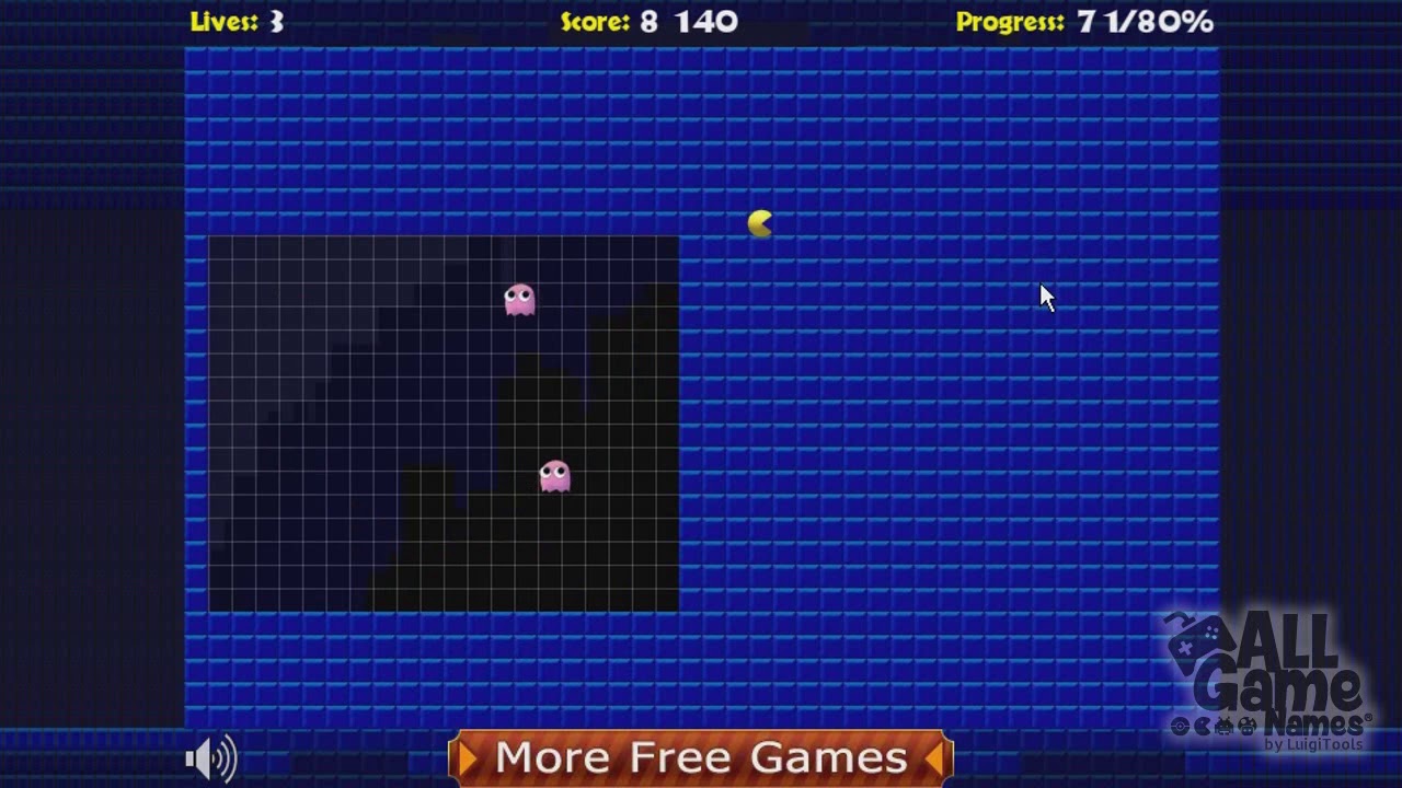 Gameplay Pac-Xon Deluxe New Dimension | Juego en Flash | All Game Names ...