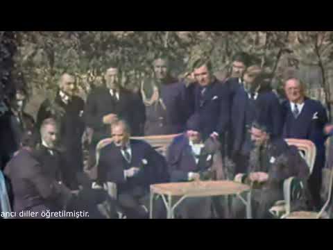 Atatürk Fransızca Konuşuyor Renklendirilmiş