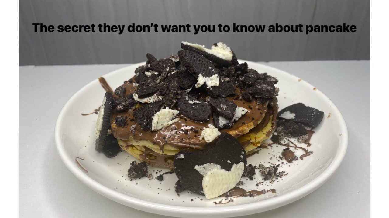 How to make a fluffy Oreo’s pancake (with melted butter) step by step ...