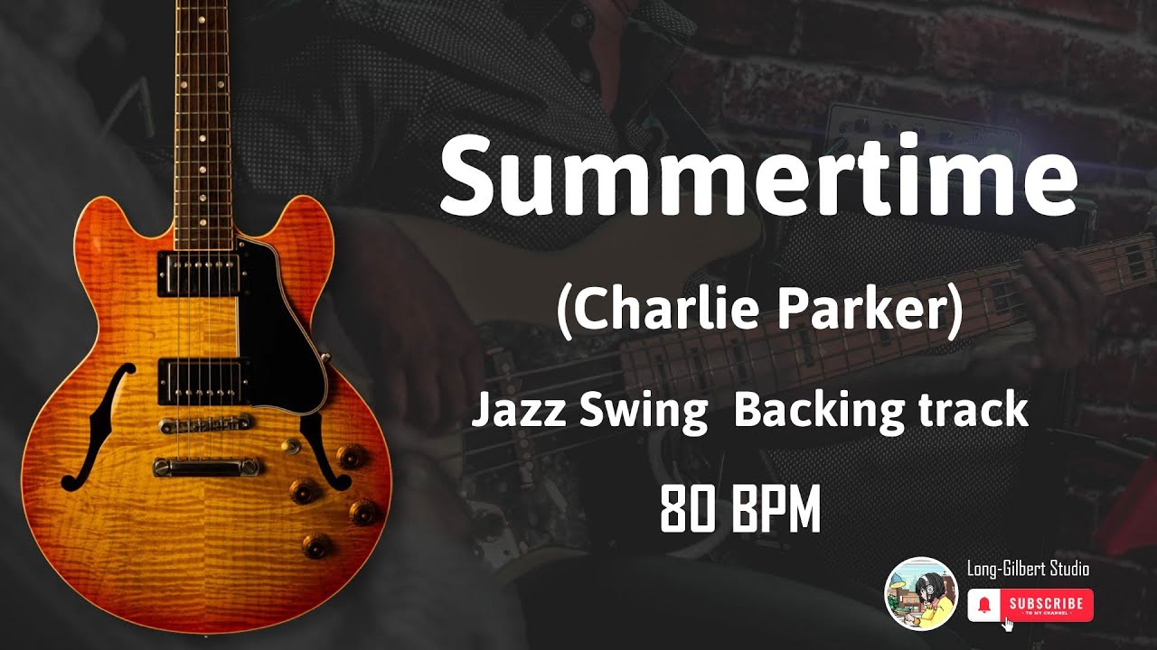 Summertime Jazz Ballad Swing Backing track 80 BPM - YouTube