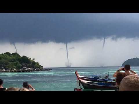 Four Waterspouts Appear at Once on Beach in Thailand - Thrillist