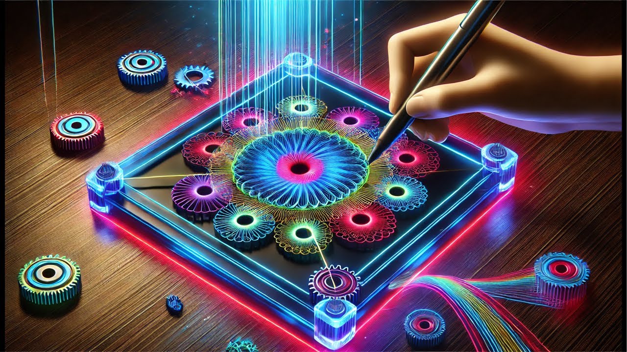 Watch This Insane Spirograph Design Come to Life || Spirograph ...