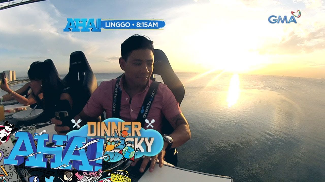 AHA!: Dinner in the sky with Drew Arellano - YouTube