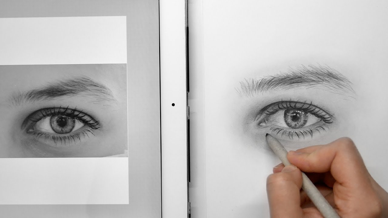 Learn How To Draw an Eye from a Reference Photo - YouTube