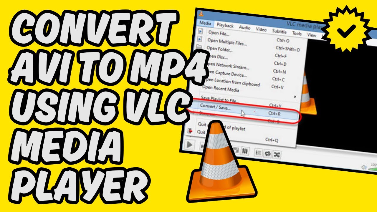 [Easy Guide] Convert AVI to MP4 Using VLC Media Player - YouTube
